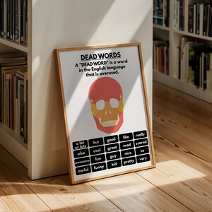 DEAD WORDS POSTER, Improve Writing Skills, English Language, Homeschool ...