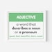 PARTS OF SPEECH - 8 Posters Set, English Grammar, Classroom Poster ...
