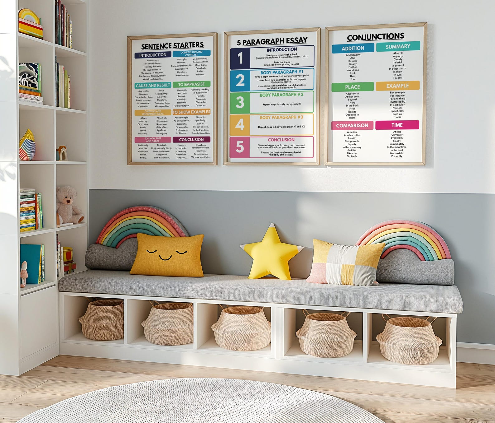 ESSAY WRITING, Set of 6 Posters, English Language, Homeschool, English ...