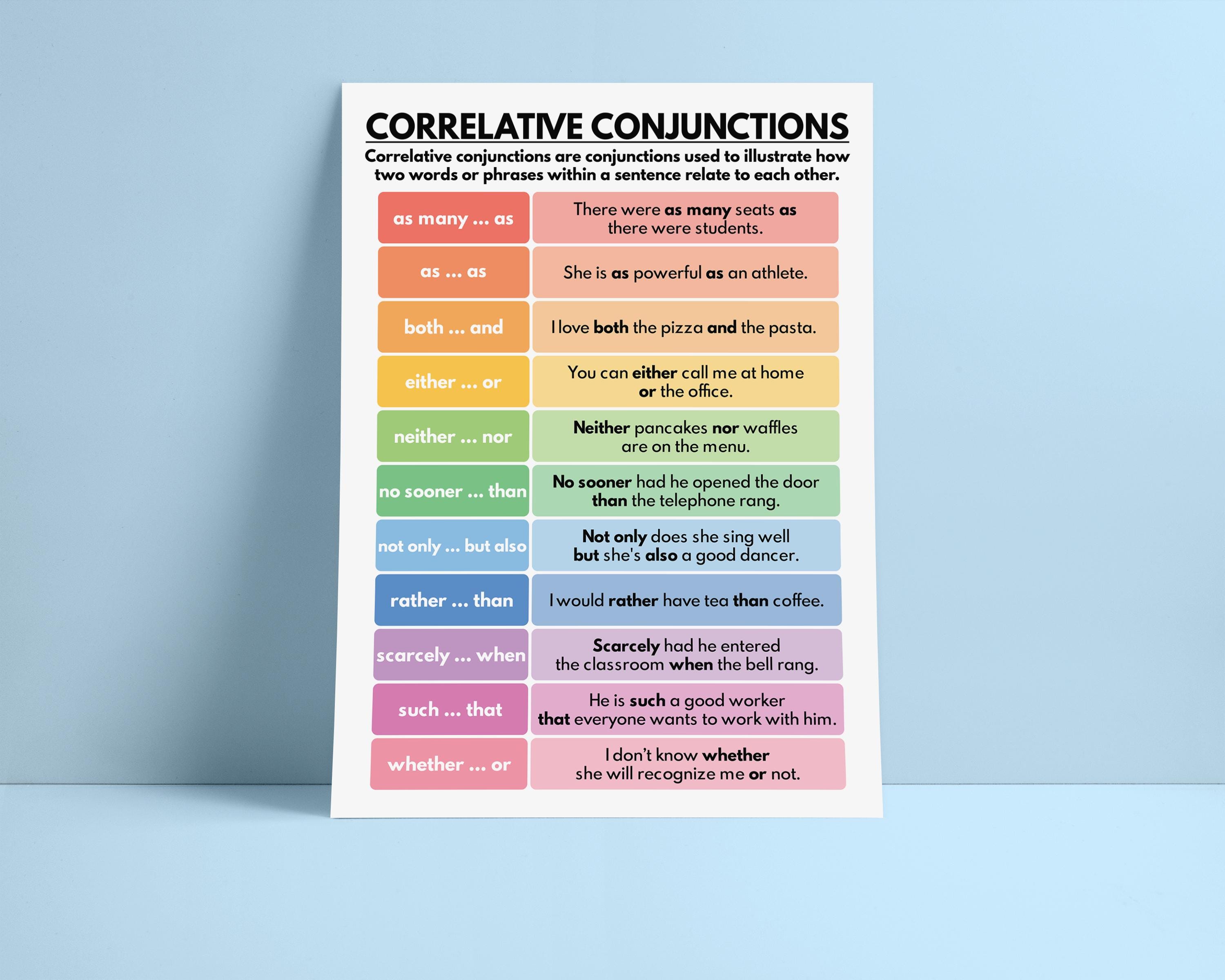 Correlative Conjunctions Examples
