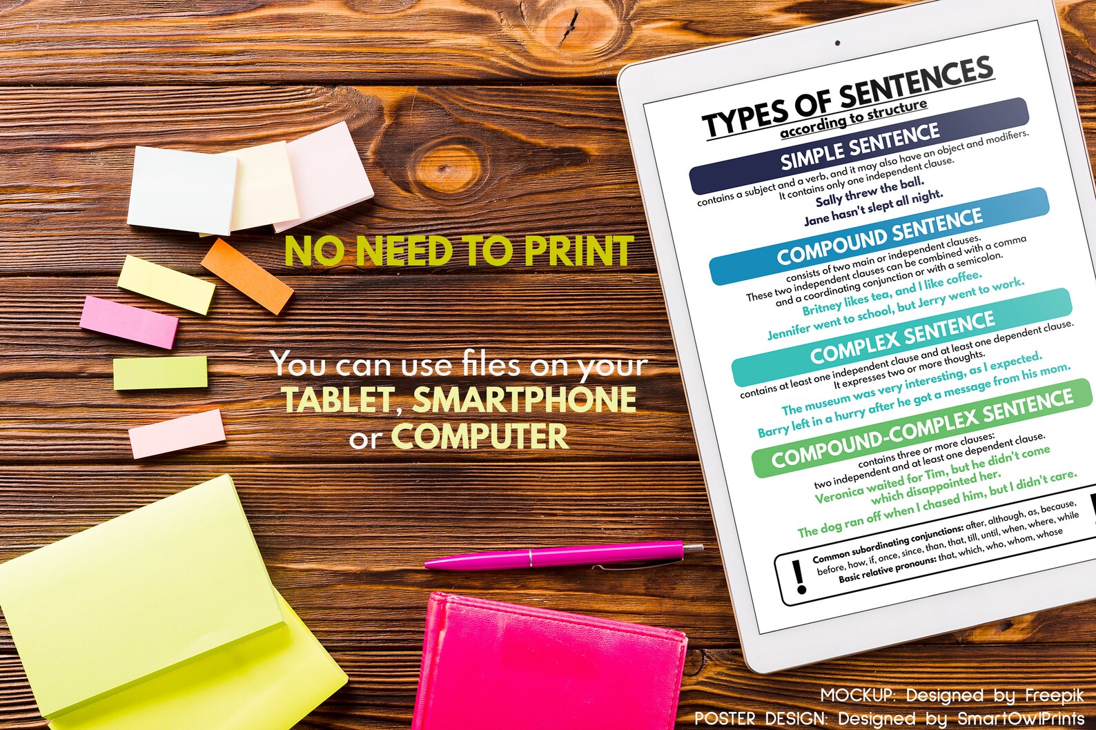 TYPES OF SENTENCES According to Meaning Chart for Homeschool and ...