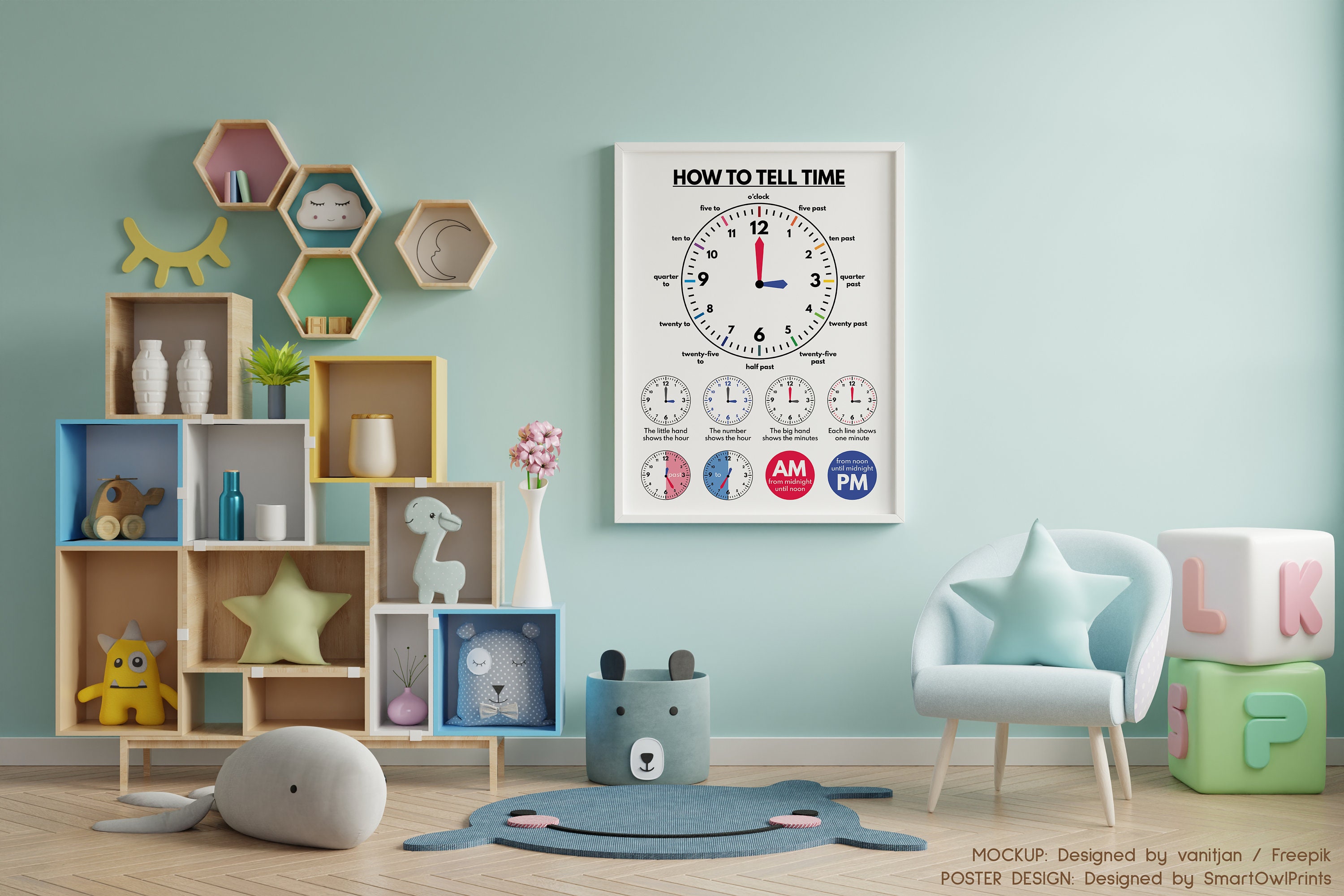 TELLING TIME, Educational Posters, What Time is It, Teacher Resources ...