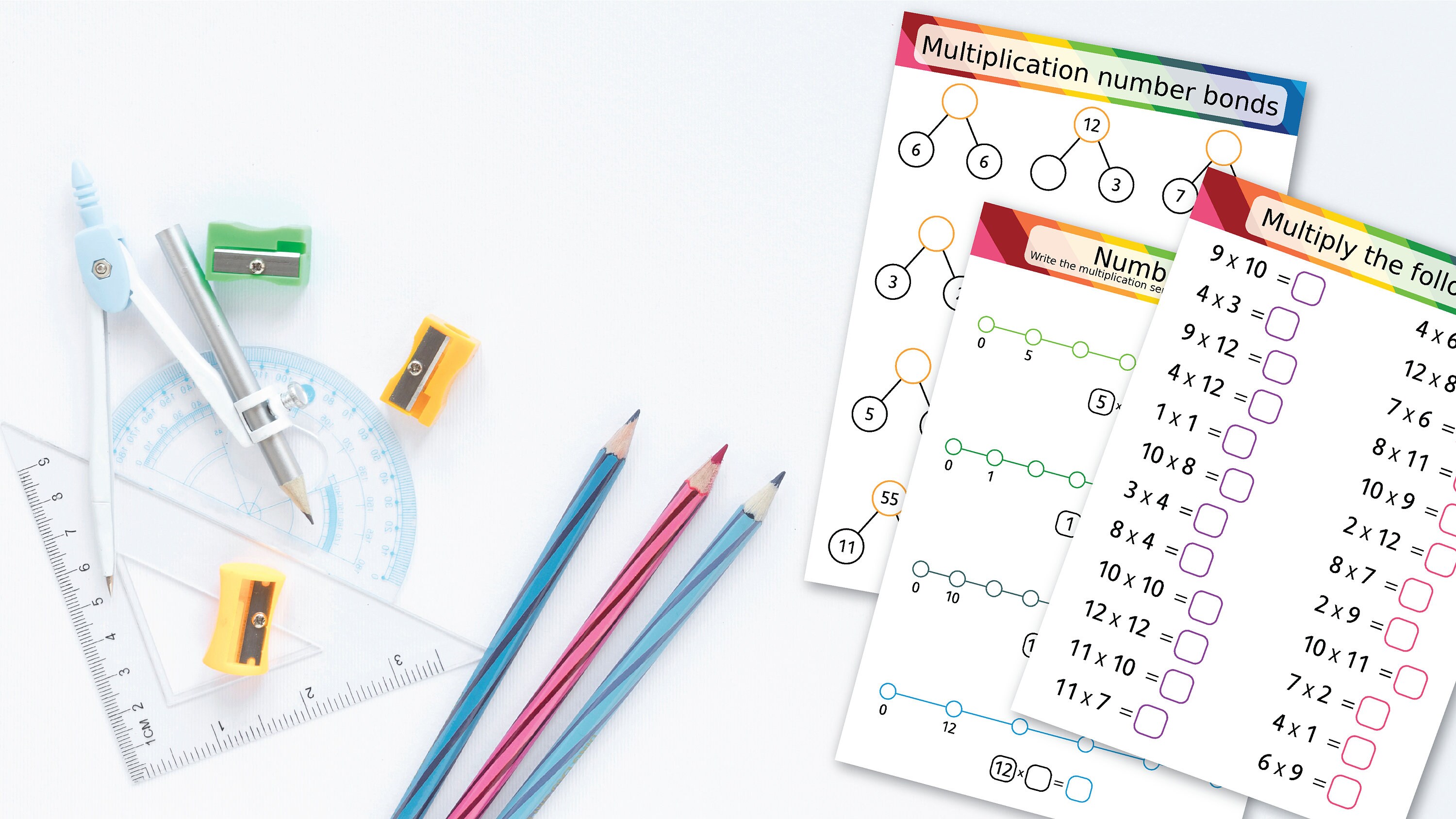 Grade 1-2 Workbook - Multiplication 1 to 12, 46 Pages, 44 Worksheets ...