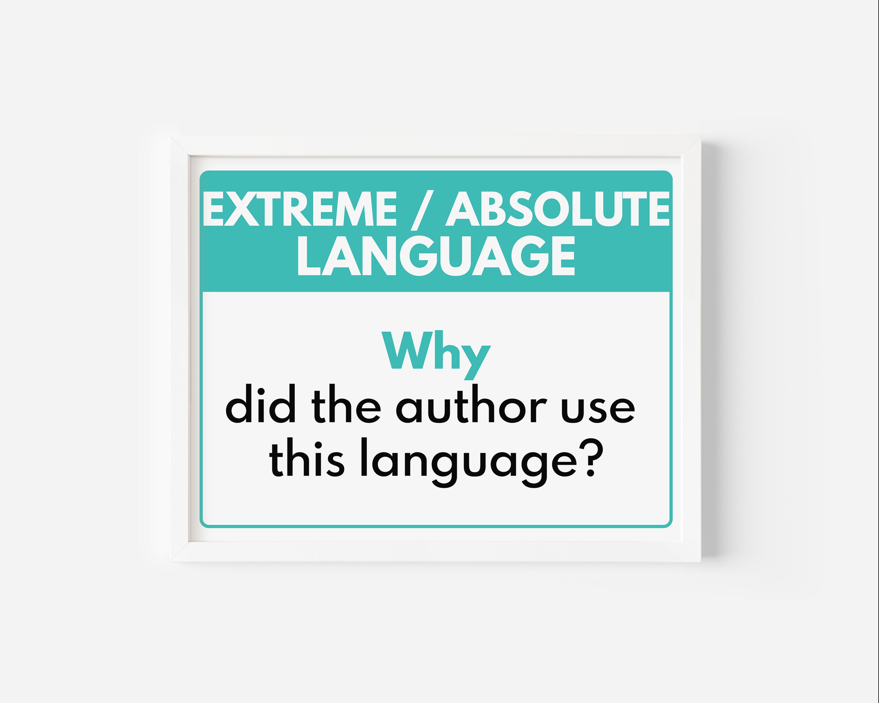 6 SIGNPOSTS POSTER, NONFICTION Notice & Note Signposts, English ...