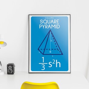 VOLUME FORMULAS Posters Set 8 POSTERS Geometry 3D Shapes - Etsy