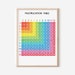 MULTIPLICATION TABLE, 1 to 12, Educational Posters, Rainbow Colors ...