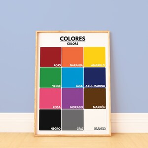 Spanish Language, COLOR NAMES for Kids, Learn Colors in Spanish ...