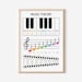 PIANO CHORDS POSTER, Basic Chords, Music Poster, Educational Poster ...