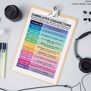 CORRELATIVE CONJUNCTIONS, Examples of Conjunctions, Parts of Speech ...