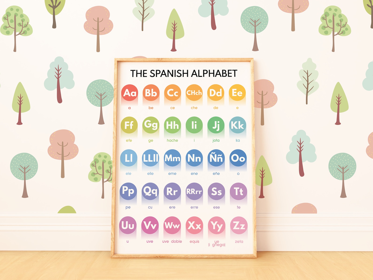 SPANISH ALPHABET POSTER, Spanish Letters, Chart for Homeschool ...