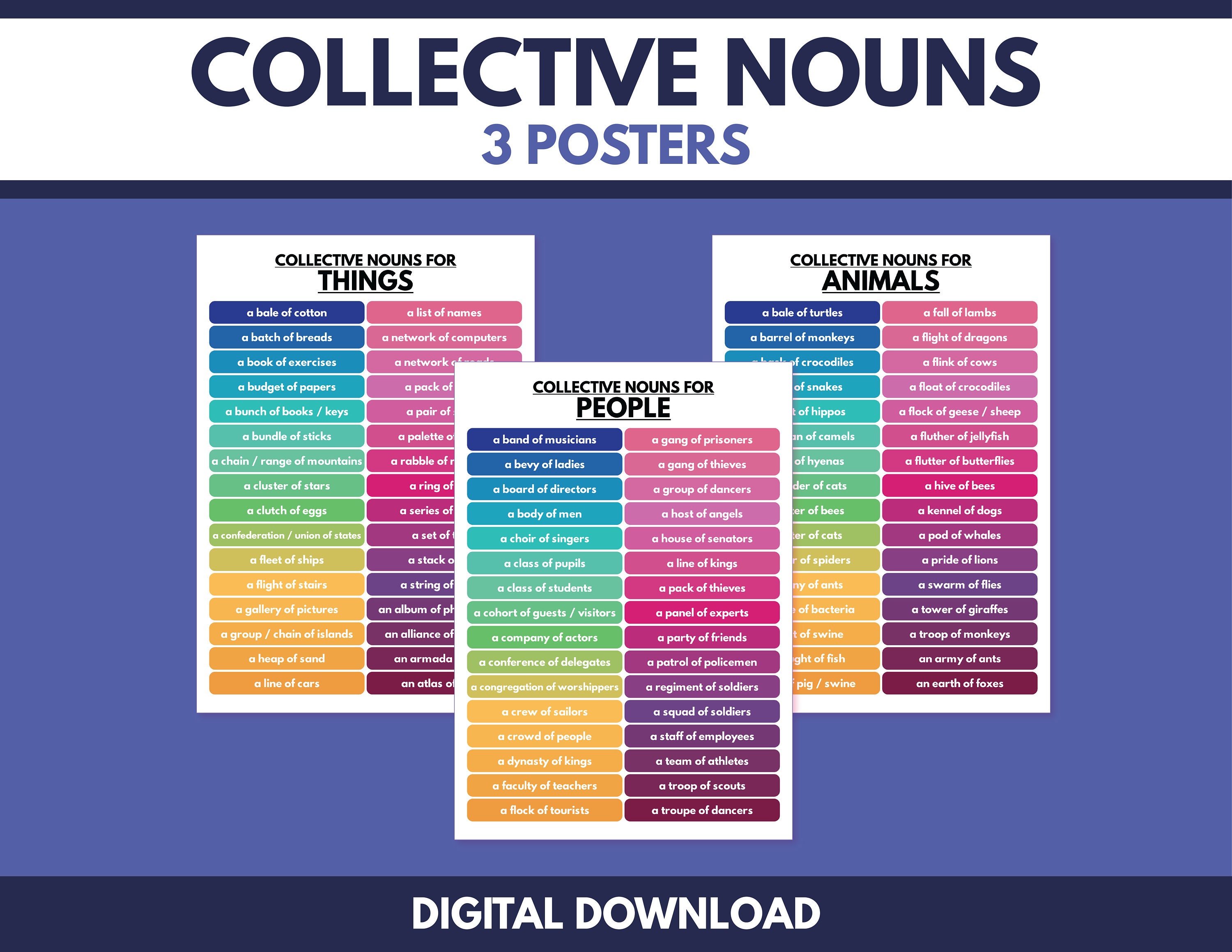 Collective Nouns For Animals And People