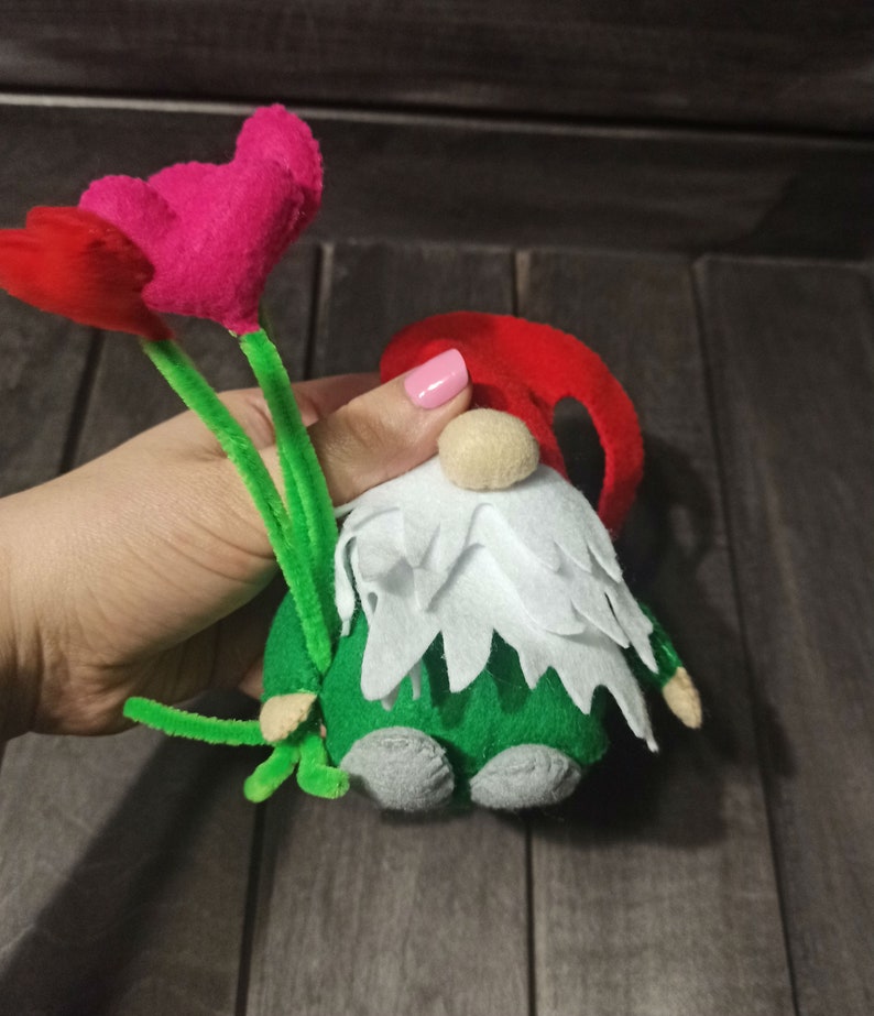 Felt Gnome Pattern Pdf Pattern Valentines Gnome - Etsy