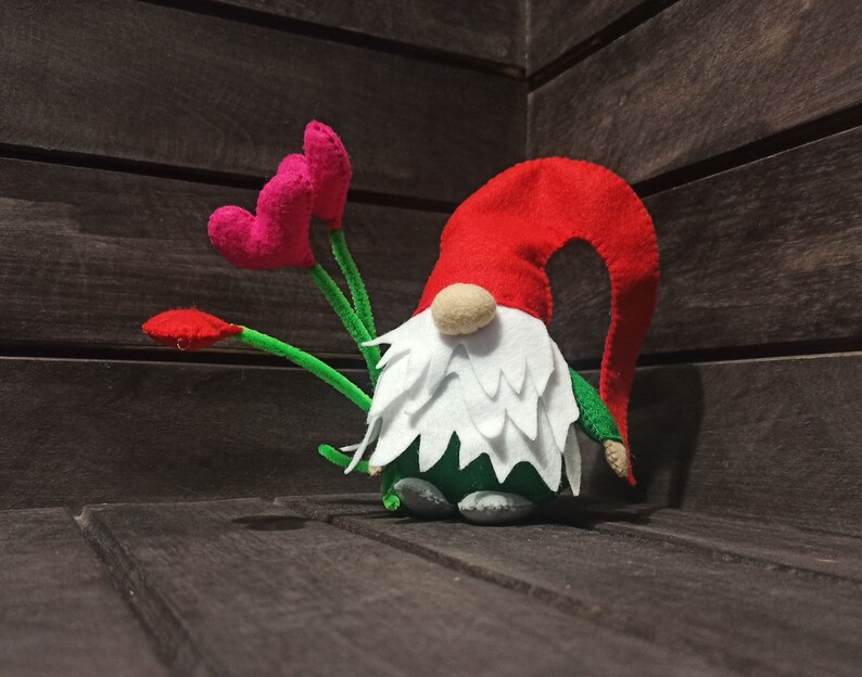 Felt Gnome Pattern Pdf Pattern Valentines Gnome - Etsy