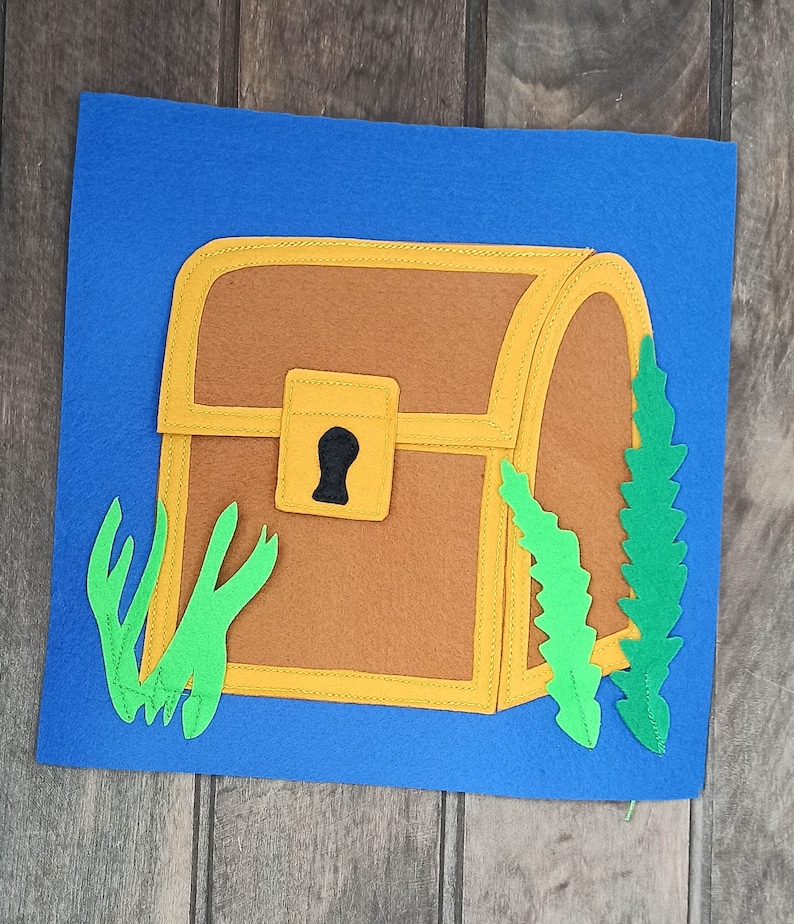 Felt Chest Pdf Page, Quiet Book Baby, Fine Motor Skills - Etsy
