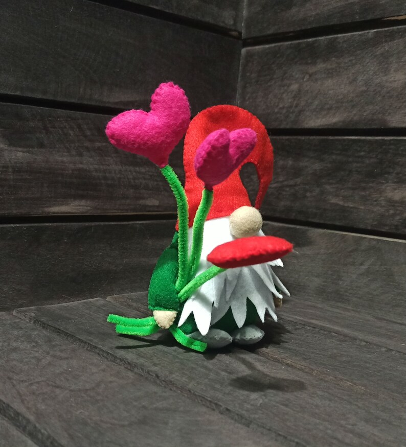 Felt Gnome Pattern Pdf Pattern Valentines Gnome - Etsy