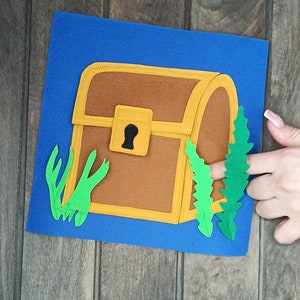 Felt Chest Pdf Page, Quiet Book Baby, Fine Motor Skills - Etsy