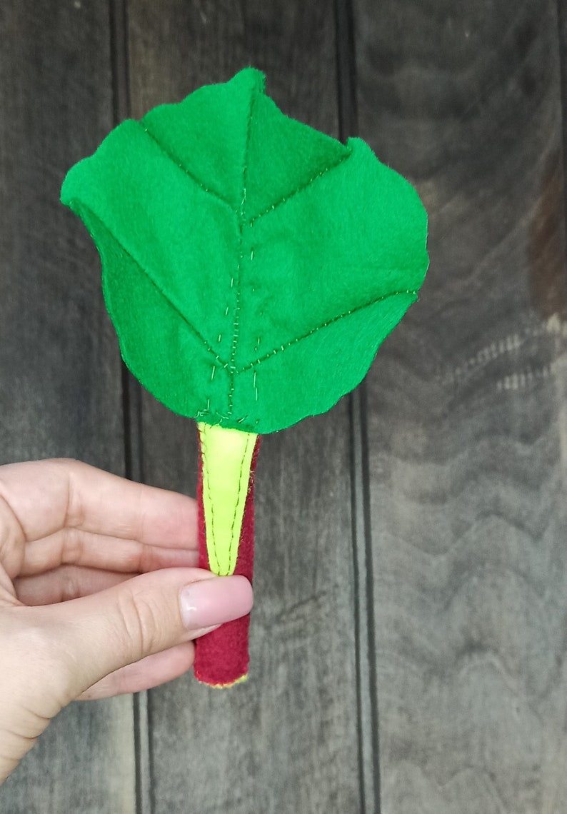 Felt Rhubarb, Pdf Sewing Patterns, Felt Veggies - Etsy