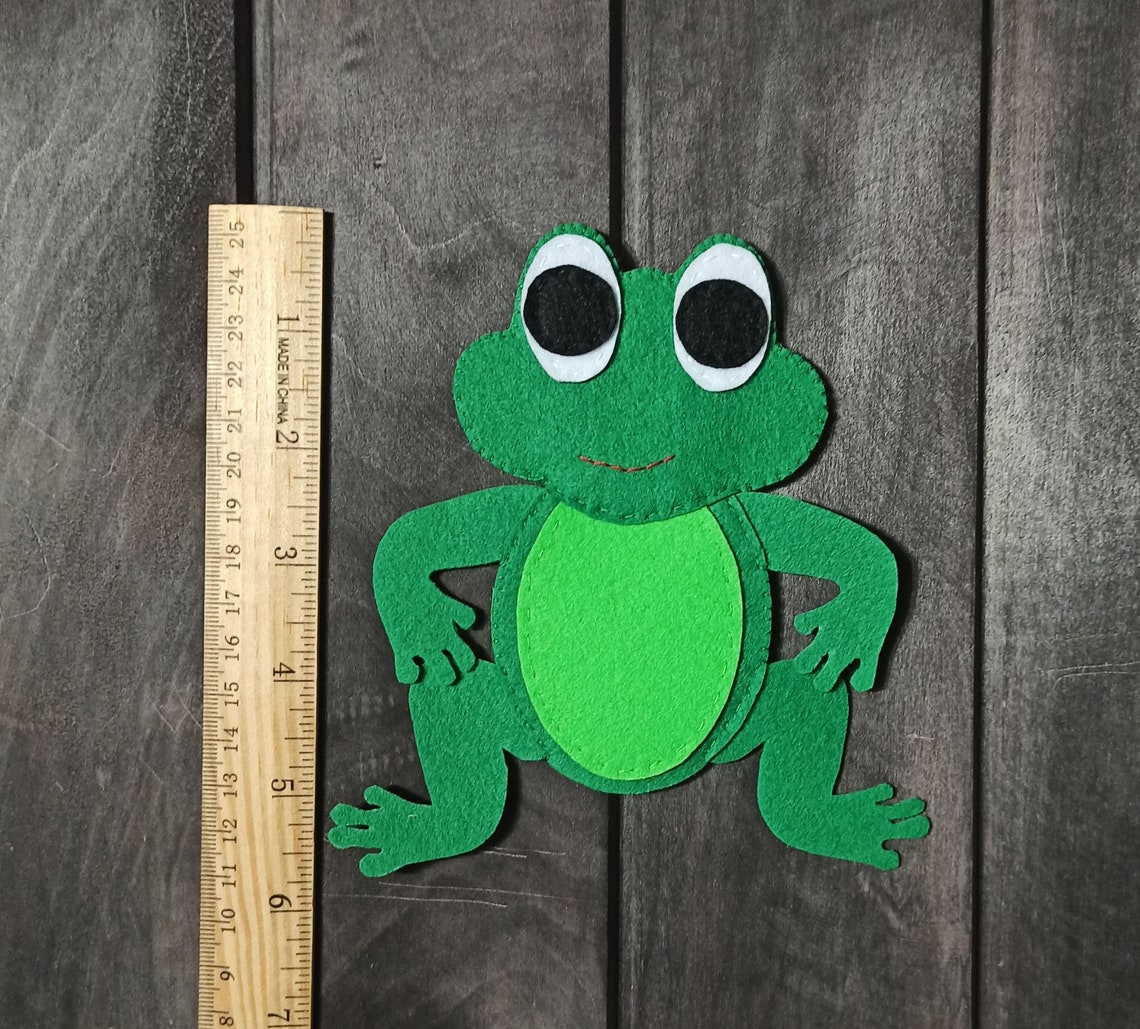 Felt Frog Finger Puppet Sewing Pattern - Etsy
