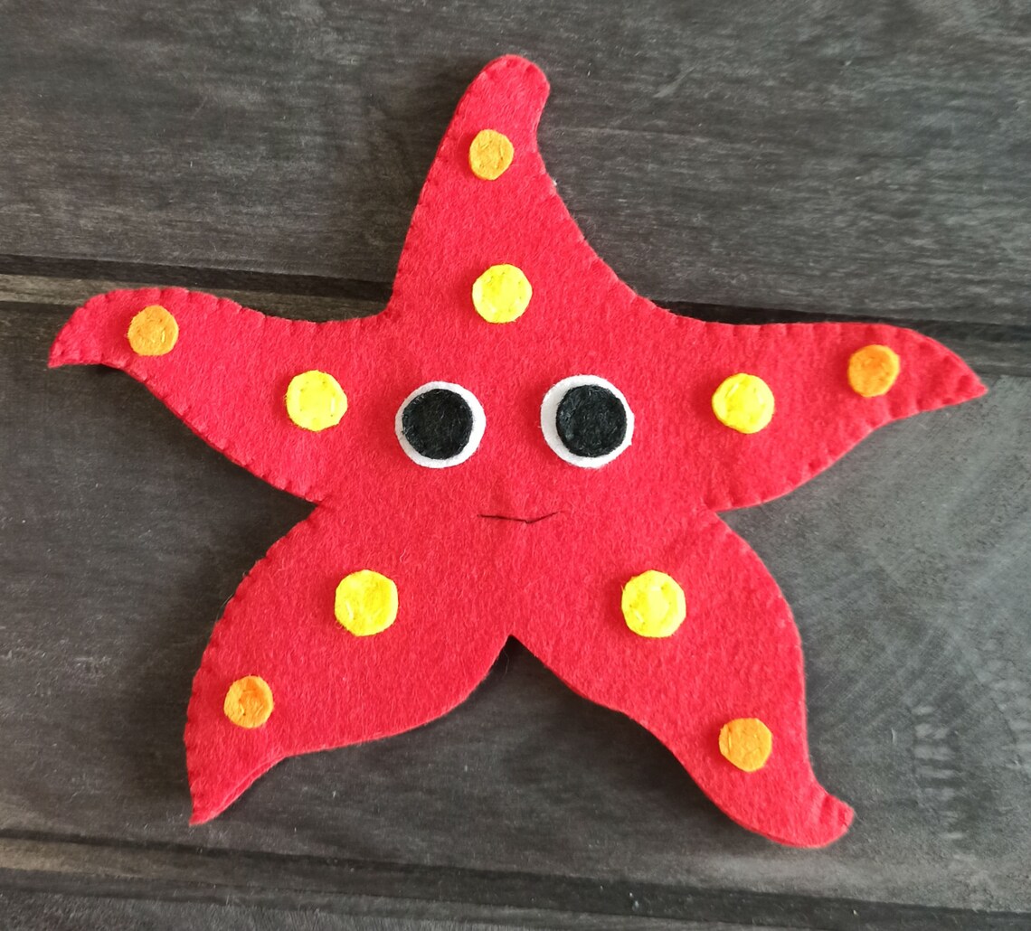 Felt Starfish Pdf, Felt Finger Puppet - Etsy