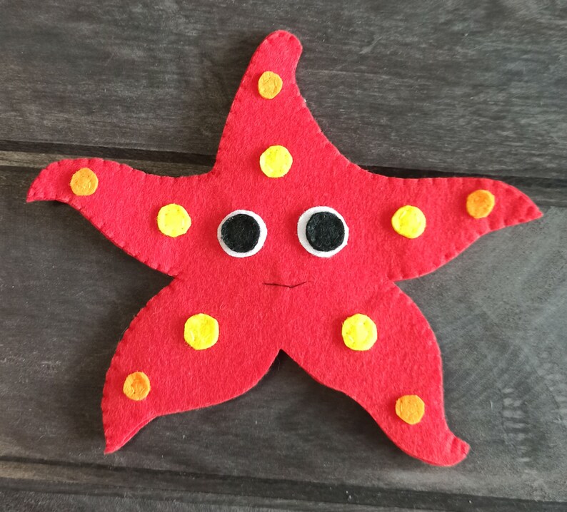 Felt Starfish Pdf, Felt Finger Puppet - Etsy