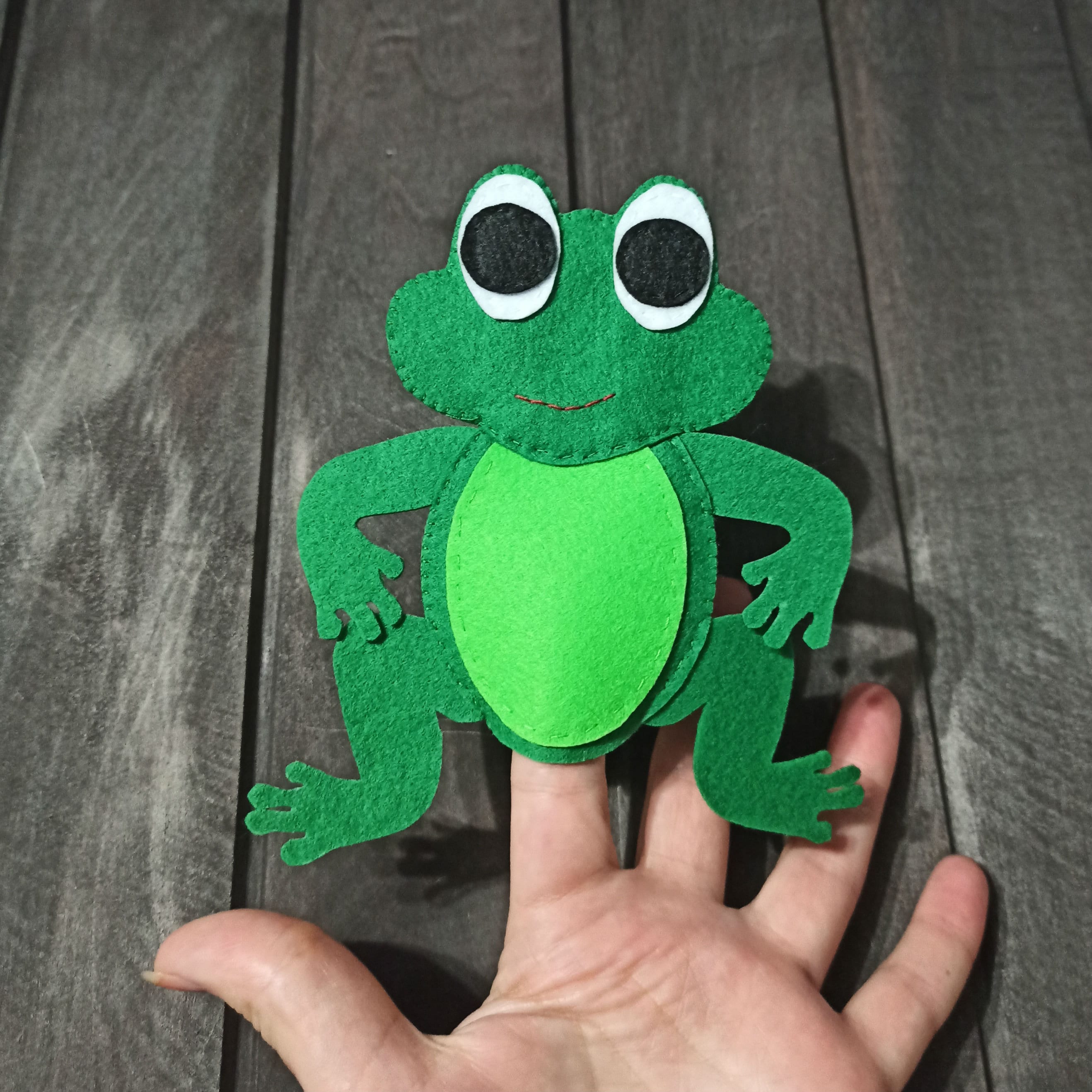 Felt Frog Finger Puppet Sewing Pattern - Etsy