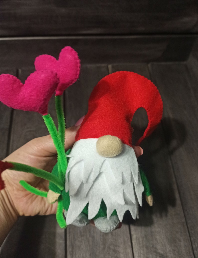 Felt Gnome Pattern Pdf Pattern Valentines Gnome - Etsy