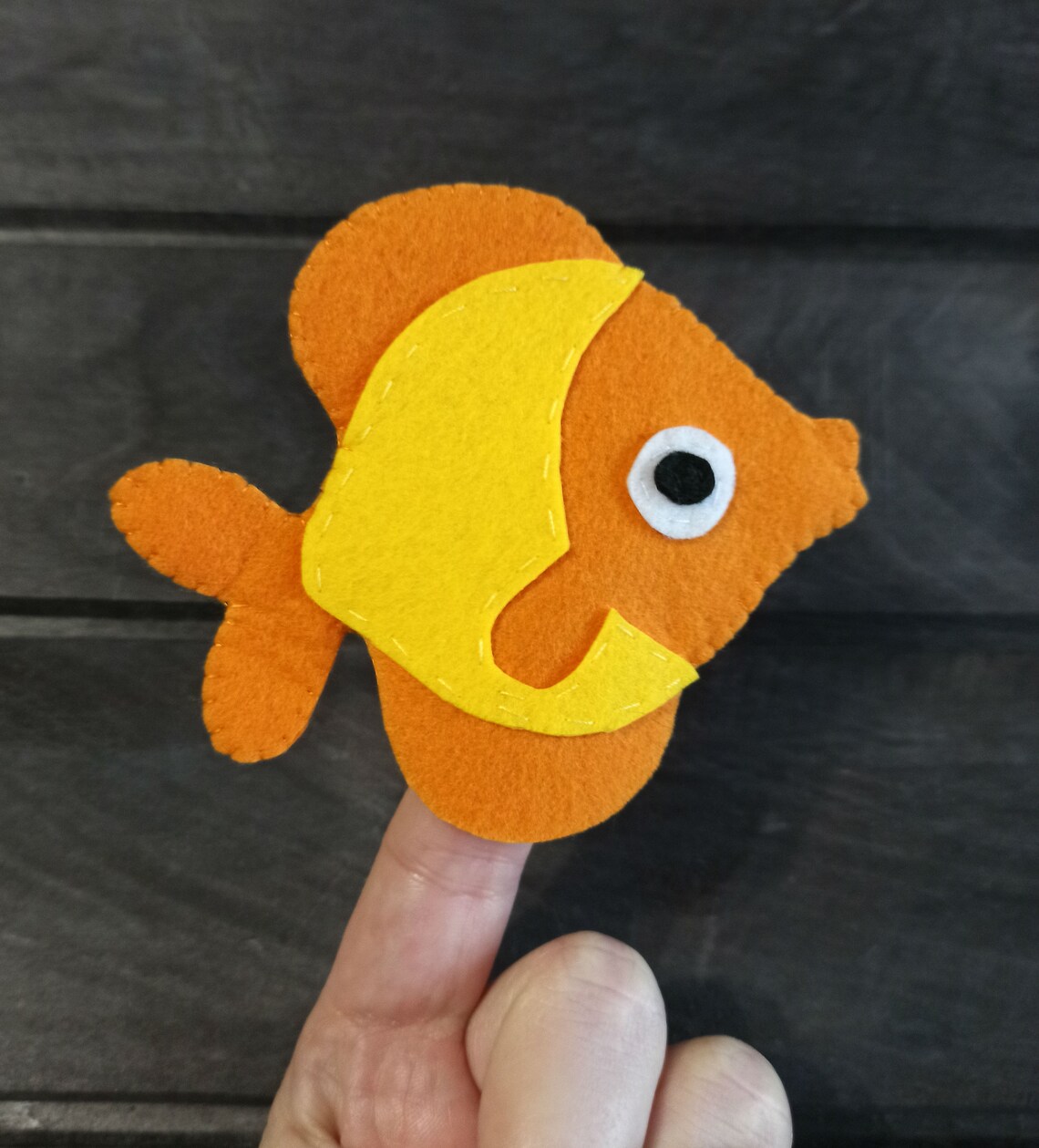 Felt Fish Finger Puppet Pdf Sewing Pattern - Etsy