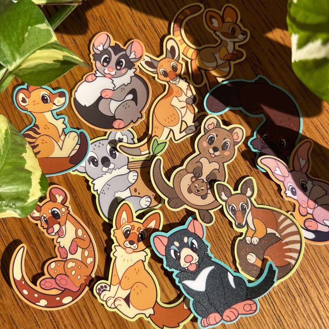 Australian Animal Stickers - Etsy Australia