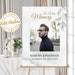 F13 Editable Funeral Sign Leaves Green Memorial Service Sign - Etsy
