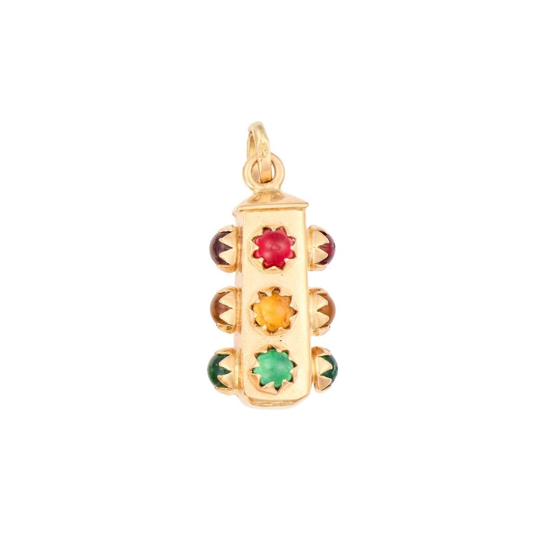 A Traffic Light Gold Charm - Etsy