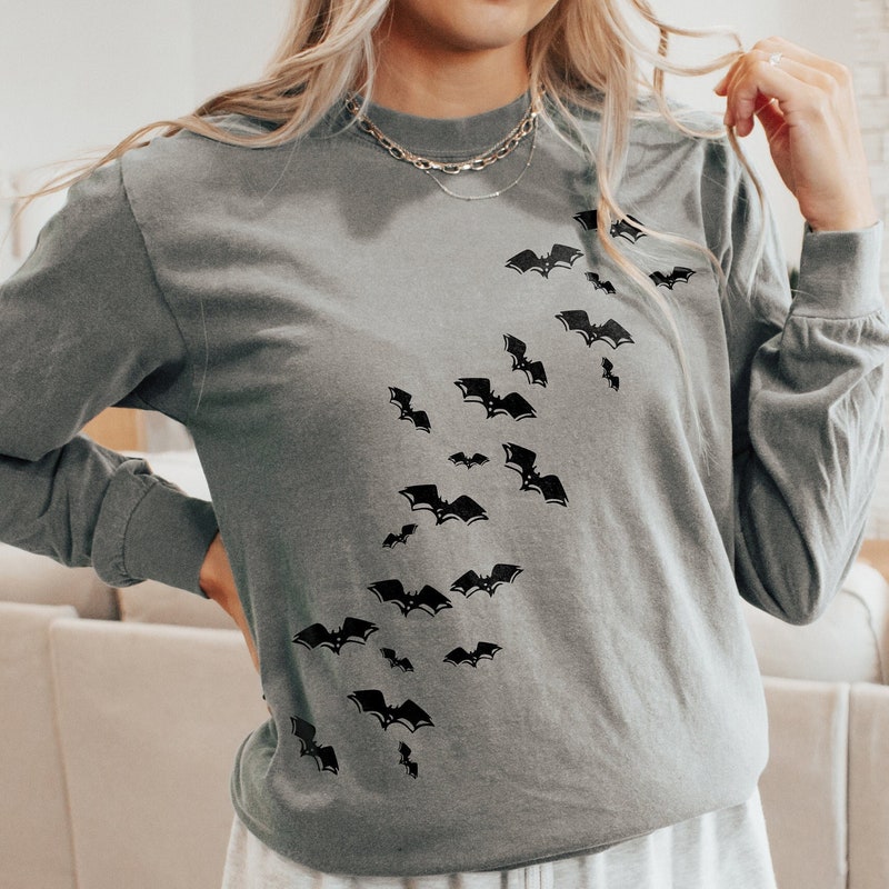 Long Sleeve Haunted Houses - Etsy