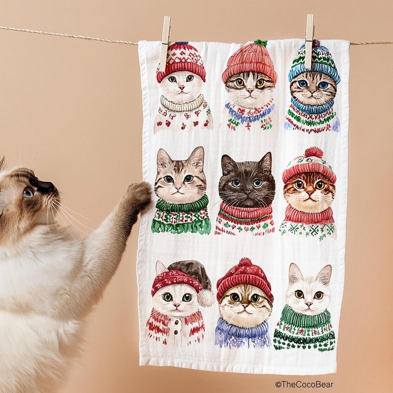 Cat Towels - Etsy