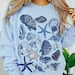 Vintage Seashells Sweatshirt 100% Cotton Comfort Colors Shirt Coastal ...