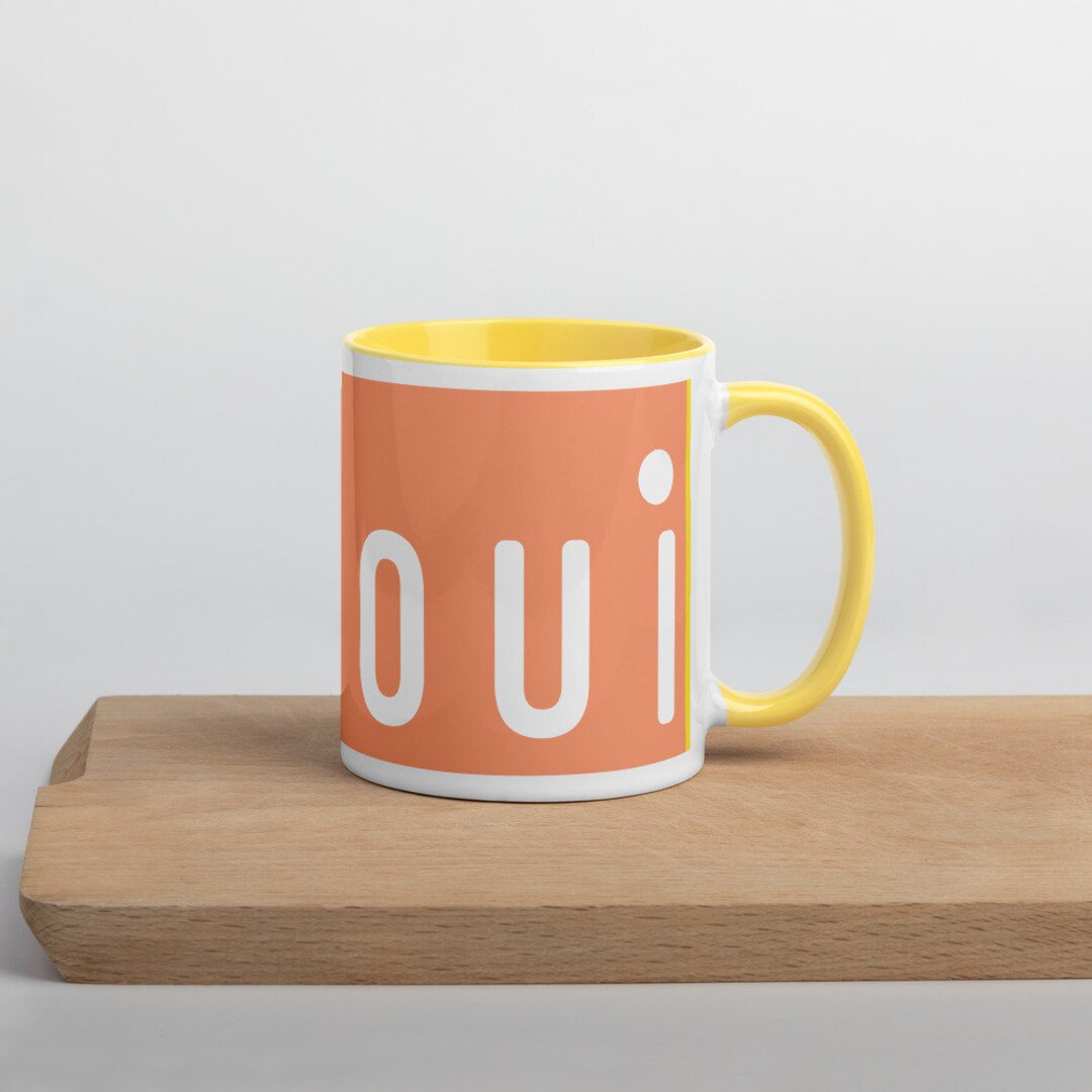 French OUI Maisonette Mug, Parisian Mug, Ceramic Paris Mug, France ...