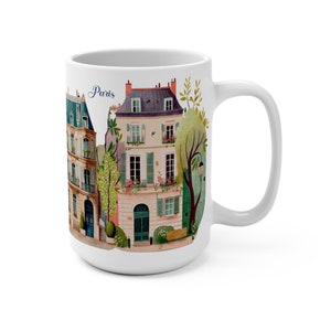 French Maisonette Mug, Parisian Mug, Oui Paris Mug, France Coffee Cup ...