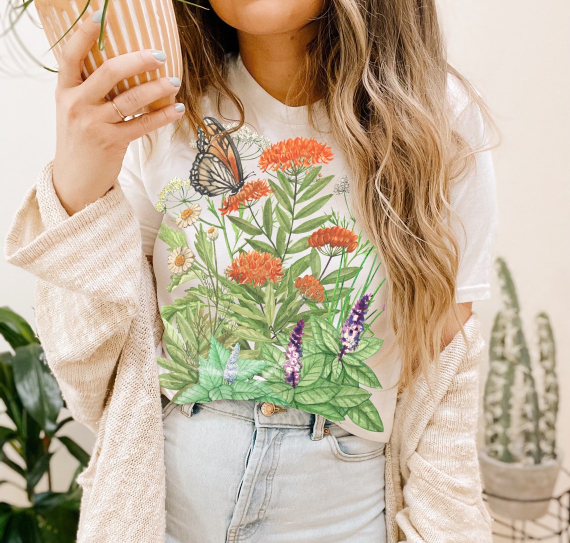 Monarch Butterfly Shirt, Save the Monarchs, Plant Milkweed, Butterfly ...