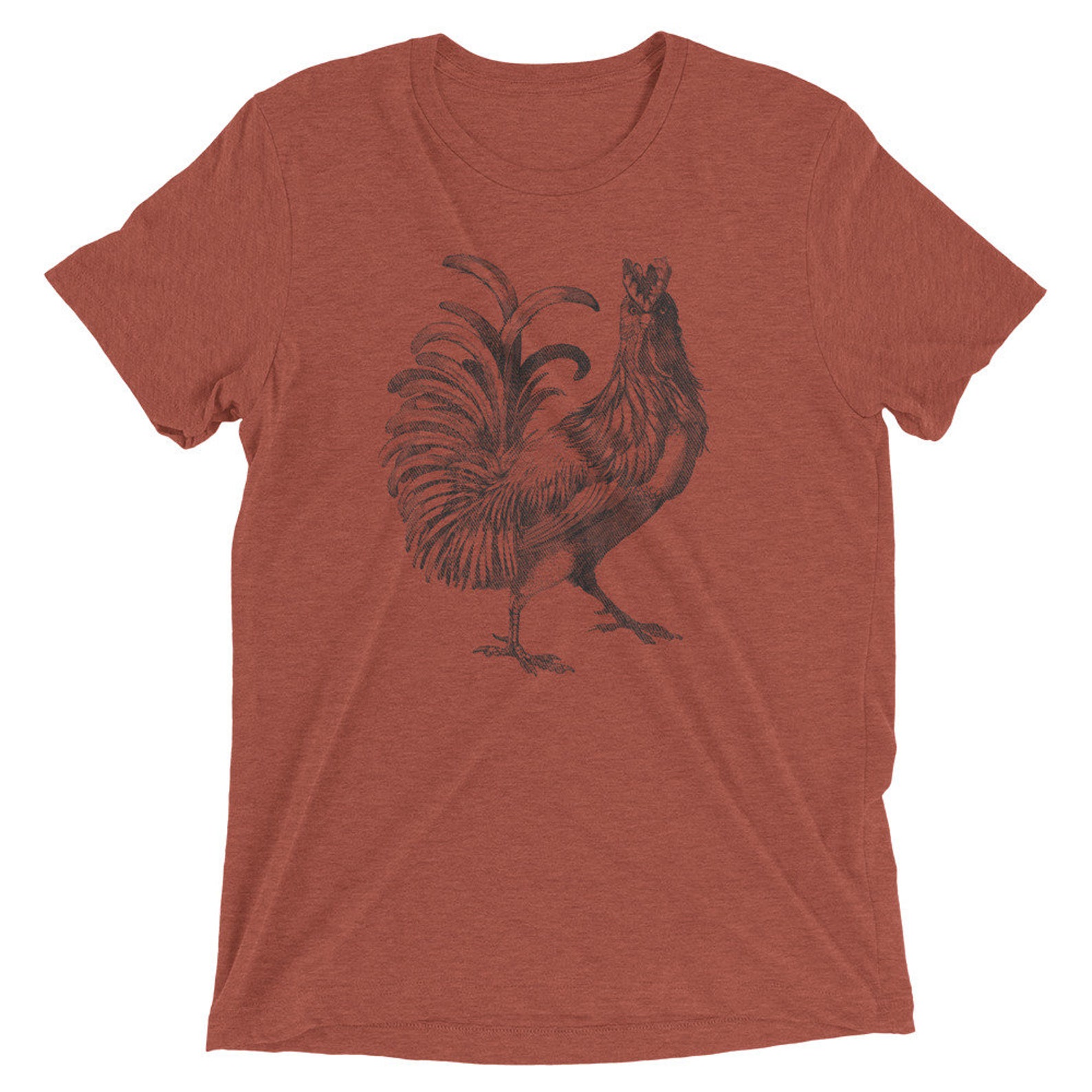 Rooster T Shirt - Urban Retro Men's Rooster Tee - Rooster Print Tee ...