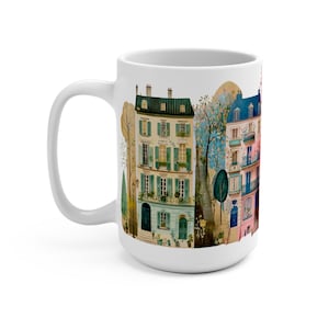 French Maisonette Mug, Parisian Mug, Oui Paris Mug, France Coffee Cup ...