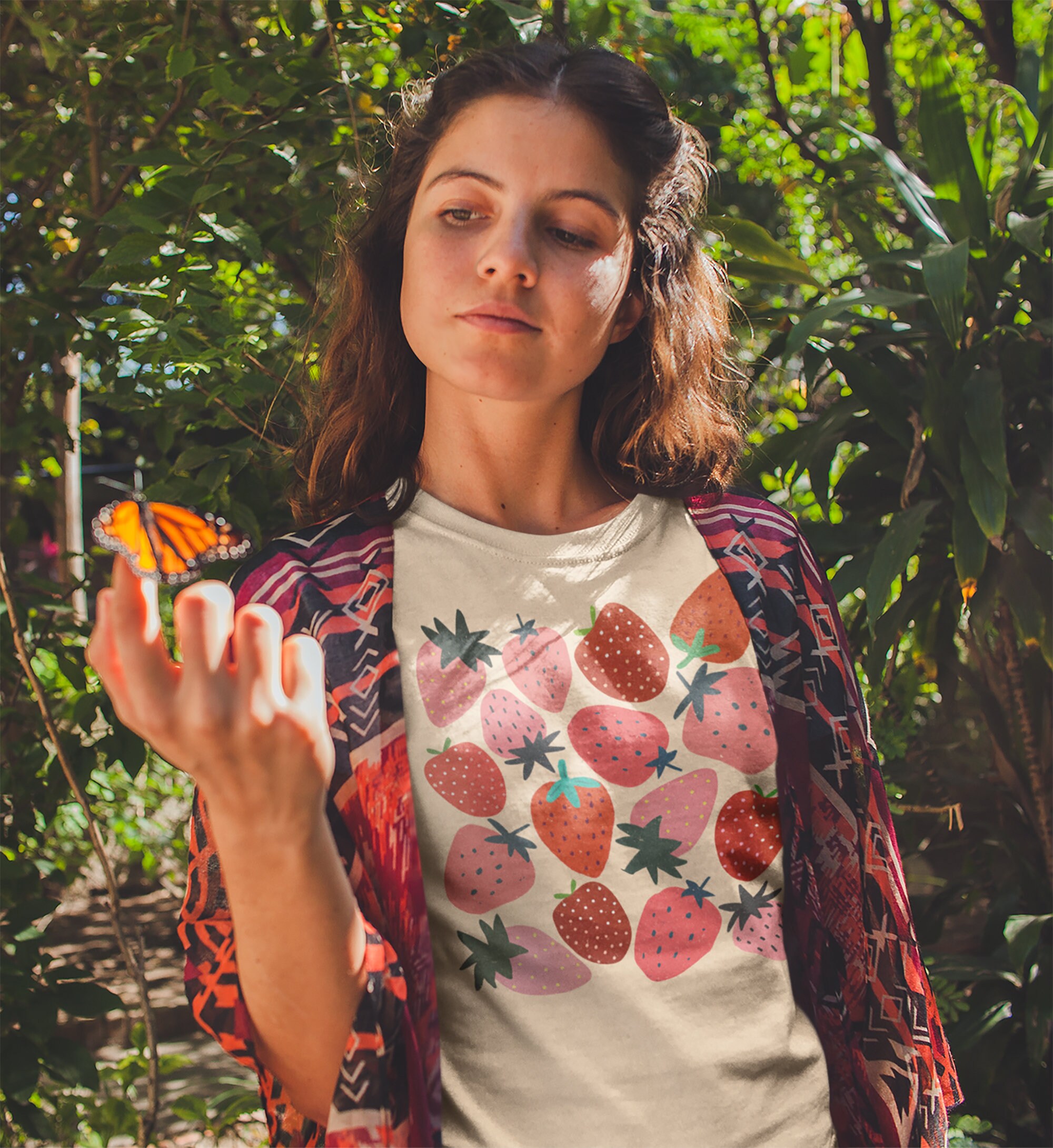 Strawberry Shirt Strawberry Clothes Strawberry Top Garden | Etsy