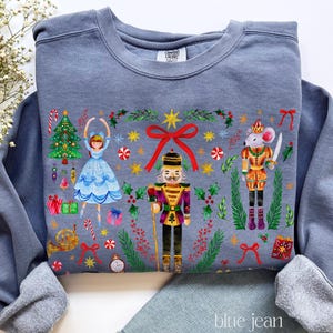 Vintage Christmas Nutcracker Sweatshirt Comfort Colors Crewneck Holiday ...