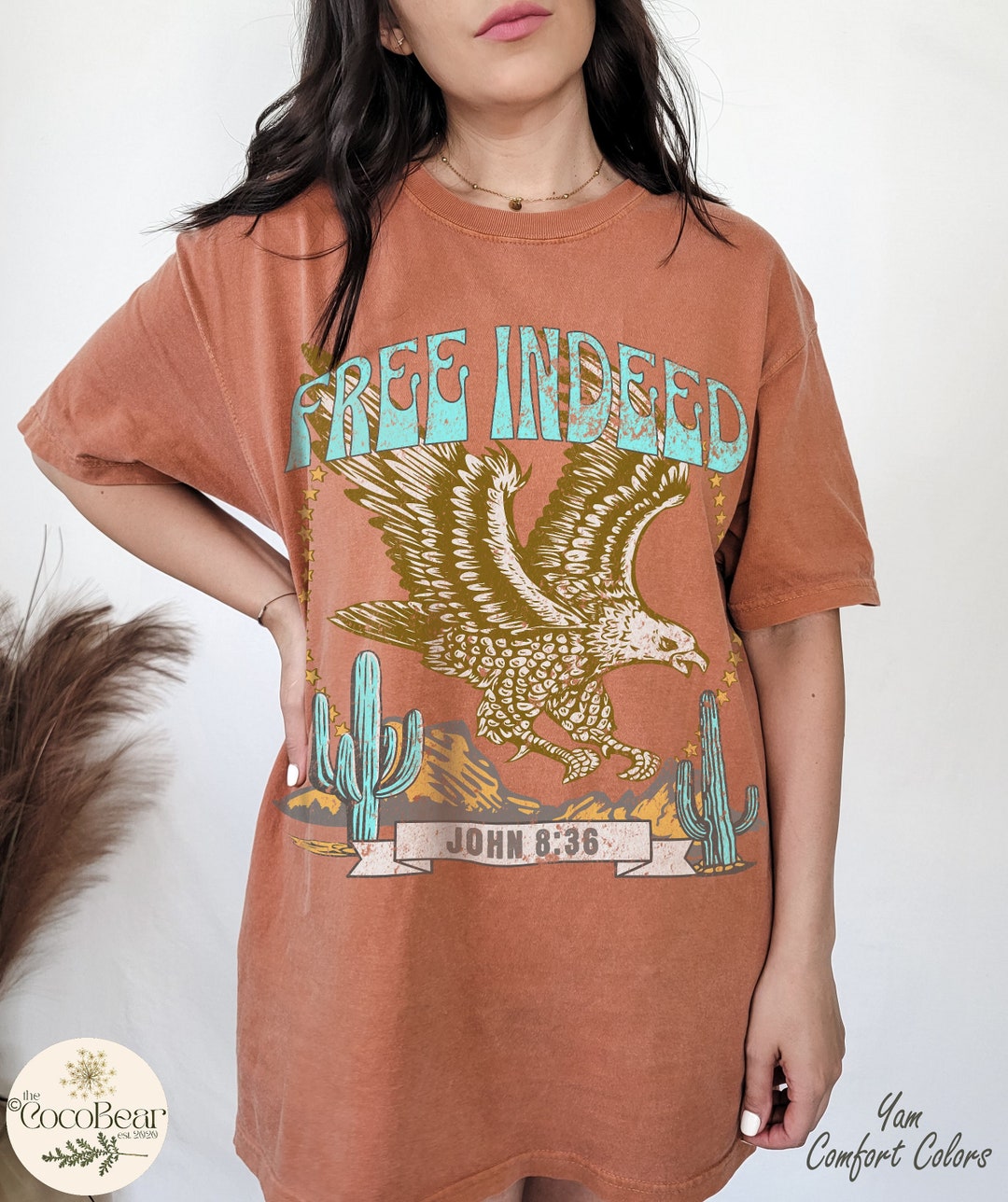 Vintage Christian Tshirts Comfort Colors Boho Christian Shirts ...