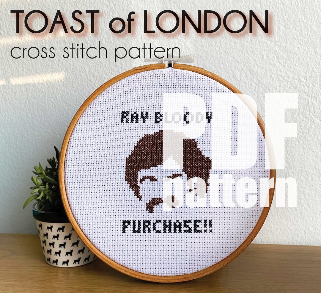 Ray Purchase - Toast of London Cross Stitch Pattern (PDF Download) - Etsy