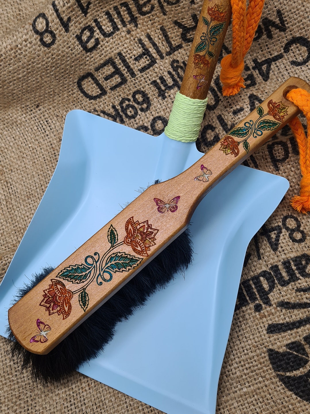 Sweeping Set - Broom - Hand Brush - Gift to Move in - Handmade - Funny ...