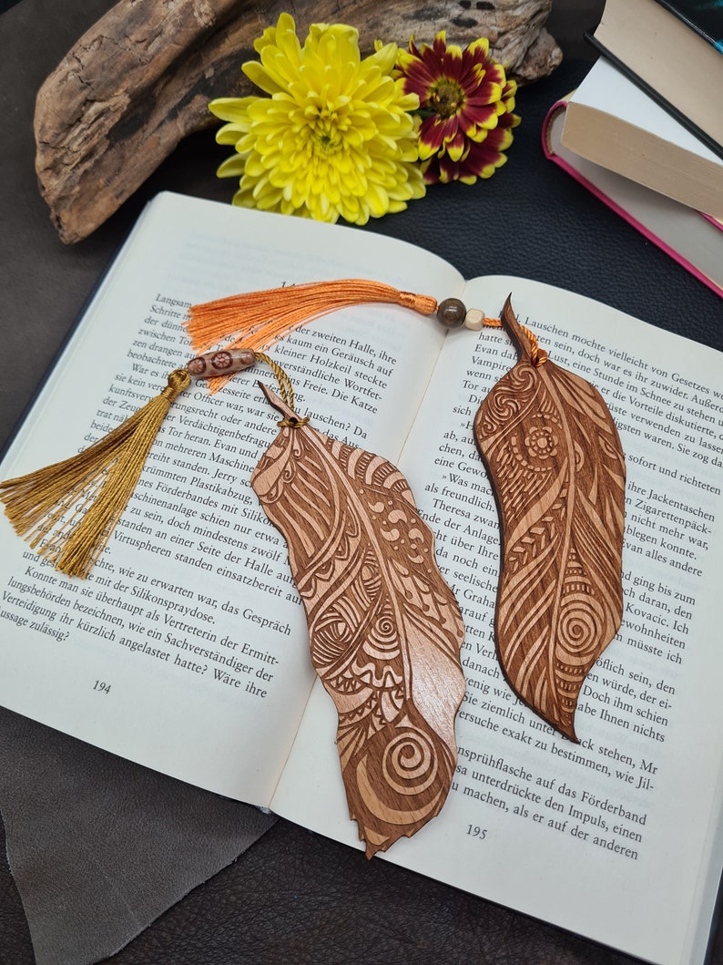 Handmade Wooden Bookmark, Personalized Bookmark, Wooden Bookmark ...