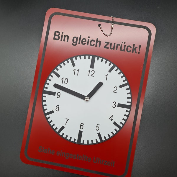 Komme gleich wieder schild - Etsy.de
