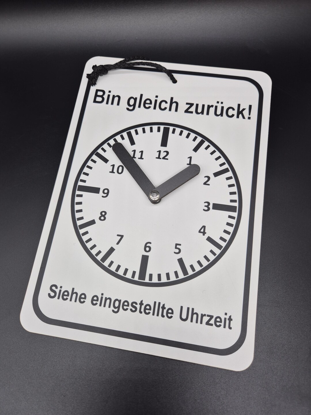 Door Sign - I'll Be Right Back - Clock Hands - Clock - Shop ...