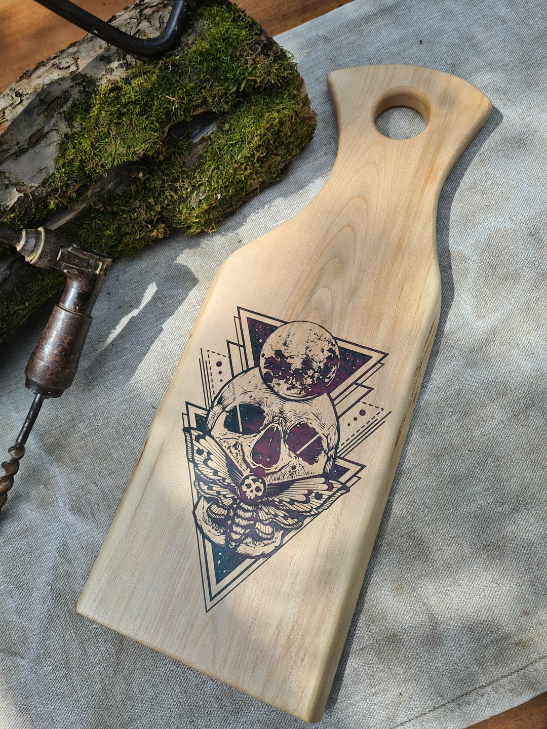 Cutting Board, Snack Board, Serving Board Made of Wood - Handmade ...