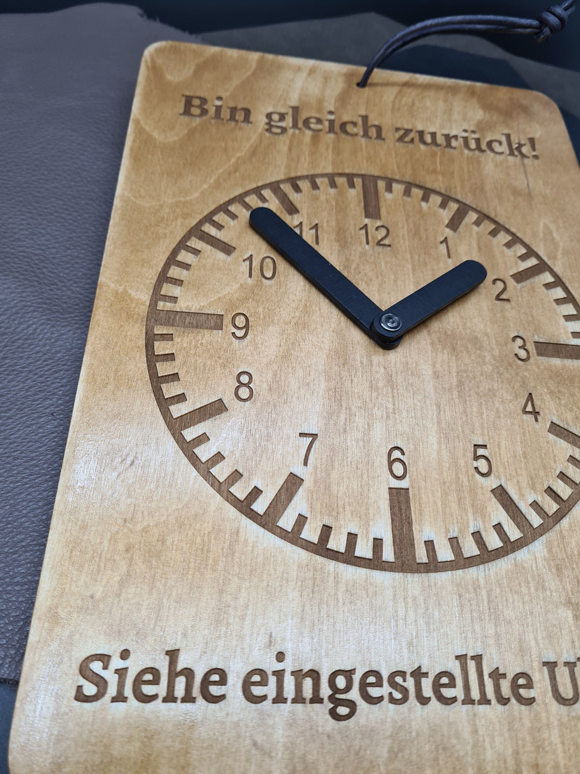 Door Sign - I'll Be Right Back - Clock Hands - Clock - Business - Can ...