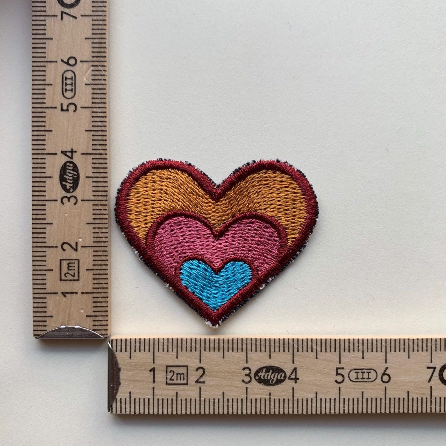 Patch ~ Heart ~ Colorful ~ Patch ~ Embroidered ~ Organic ~ Application ...
