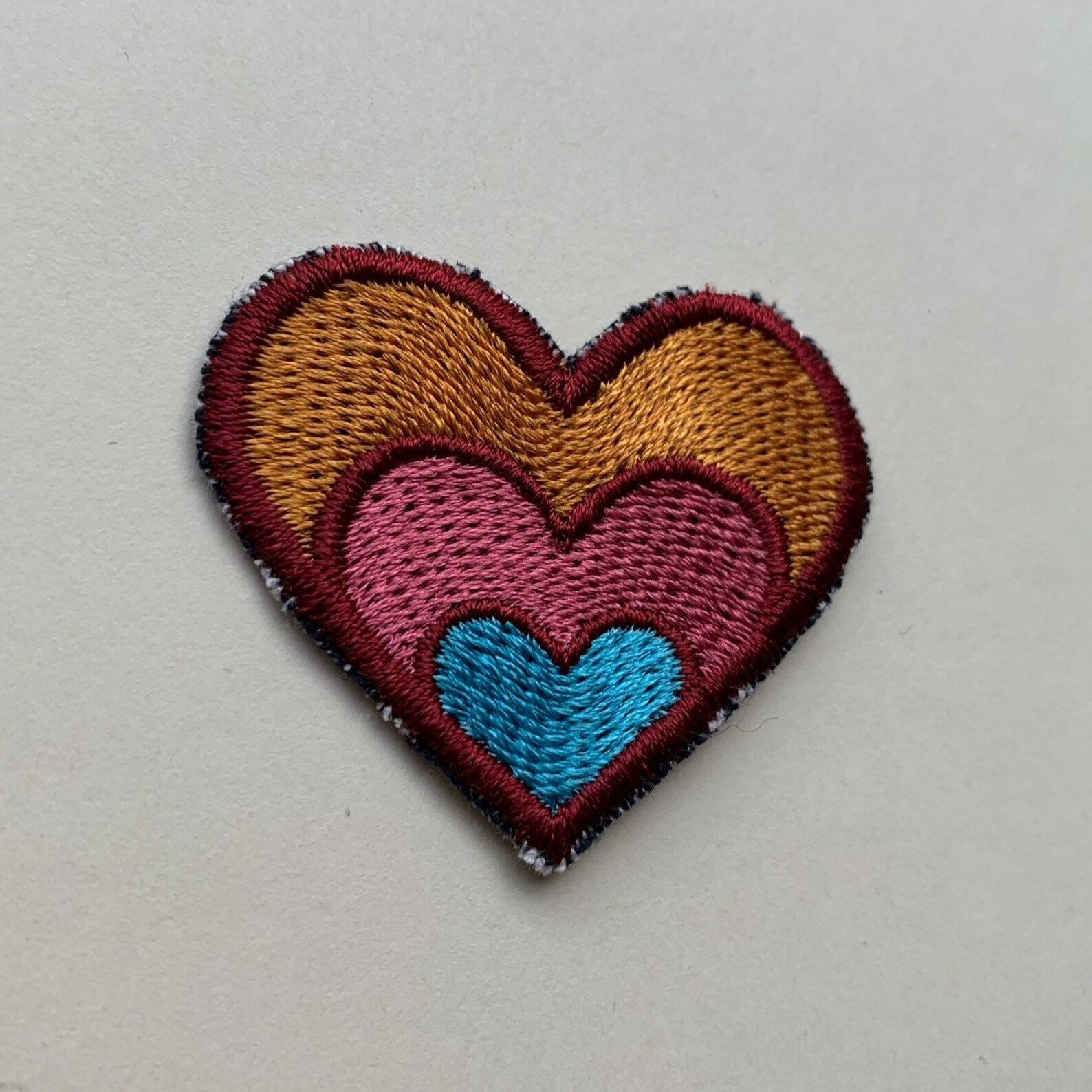 Patch ~ Heart ~ Colorful ~ Patch ~ Embroidered ~ Organic ~ Application ...